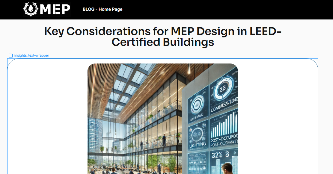 Key Considerations for MEP Design in LEED-Certified Buildings | MEP Blog